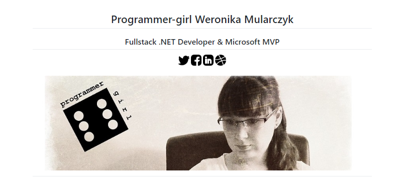 GitHub – README profilowe – Programmer-girl Weronika Mularczyk