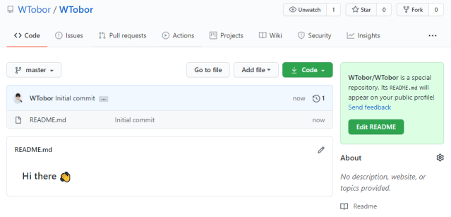 GitHub – README profilowe – Programmer-girl Weronika Mularczyk
